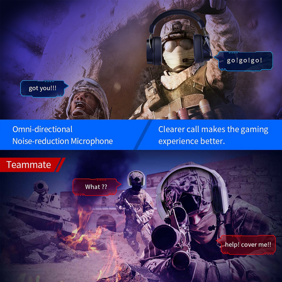 UHM G1000 Wireless Gaming Headset-Black