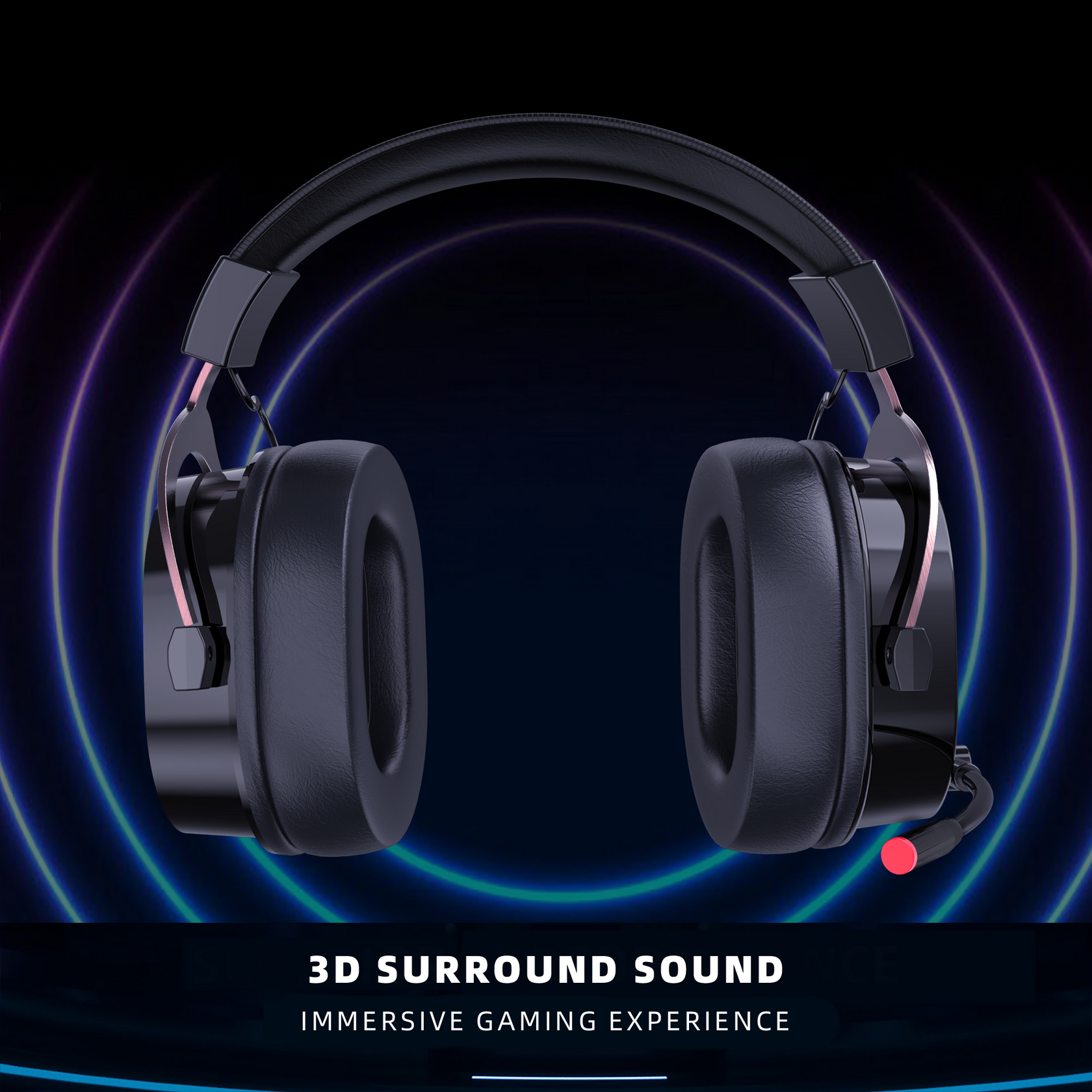 UHM G1000 Wireless Gaming Headset-Black